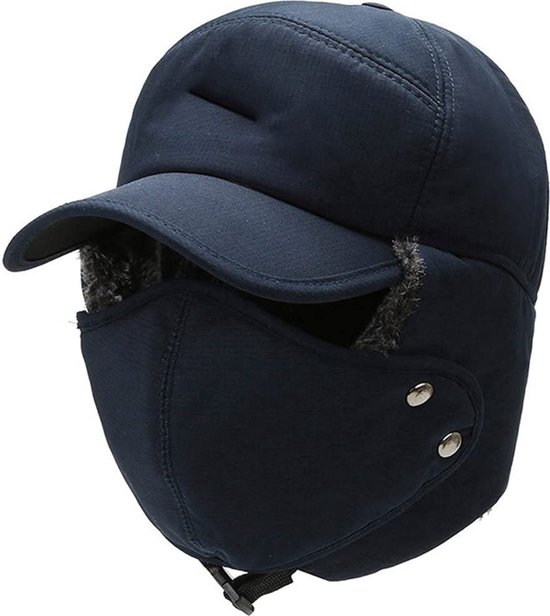 Vivva - Wintermuts met Mondkapje - Winterpet - Waterdichte Pet - Pet ...