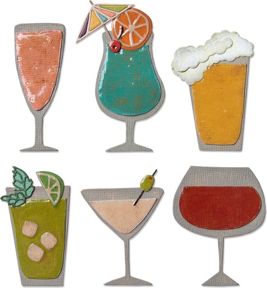 Sizzix Thinlits die set Happy hour | bol
