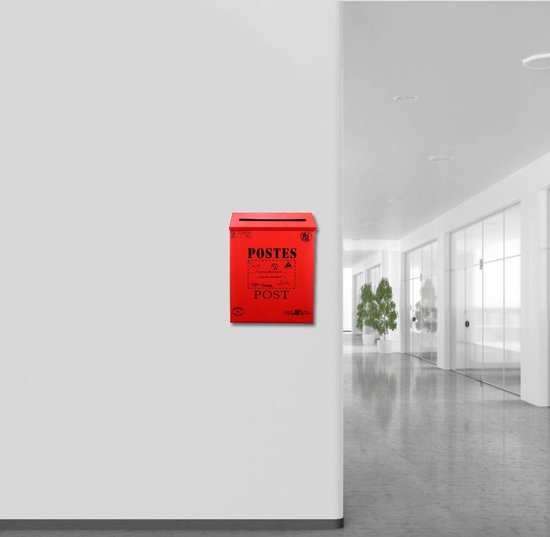 Muur mount brievenbus outdoor vintage metalen grote capaciteit ...