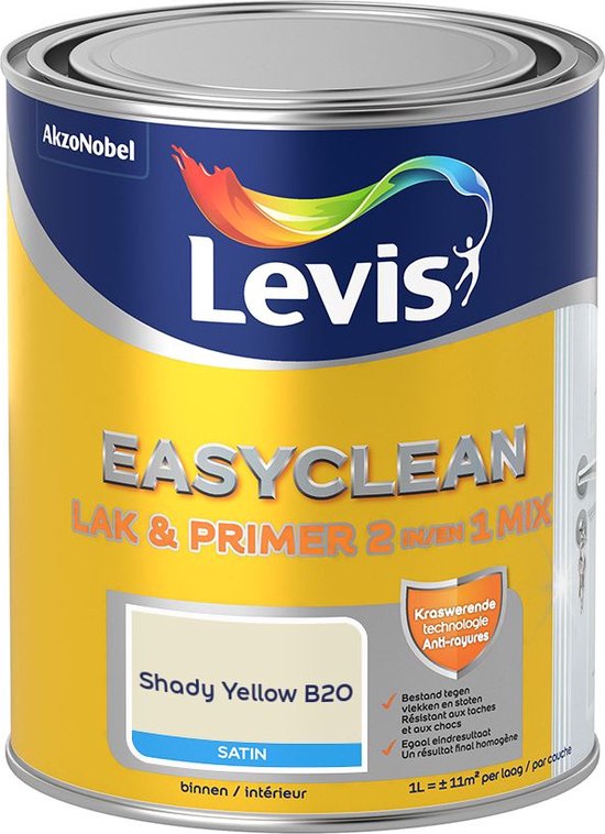 Levis - EasyClean Lak & Primer 2-In-1 Mix - Shady Yellow B20 - 1 L | bol
