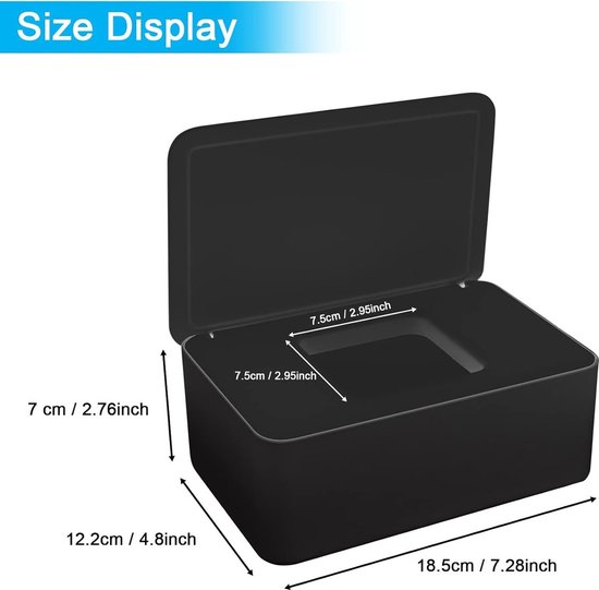 Doos voor vochtige doekjes, 2 stuks, voor baby's, toiletpapier, doos ...