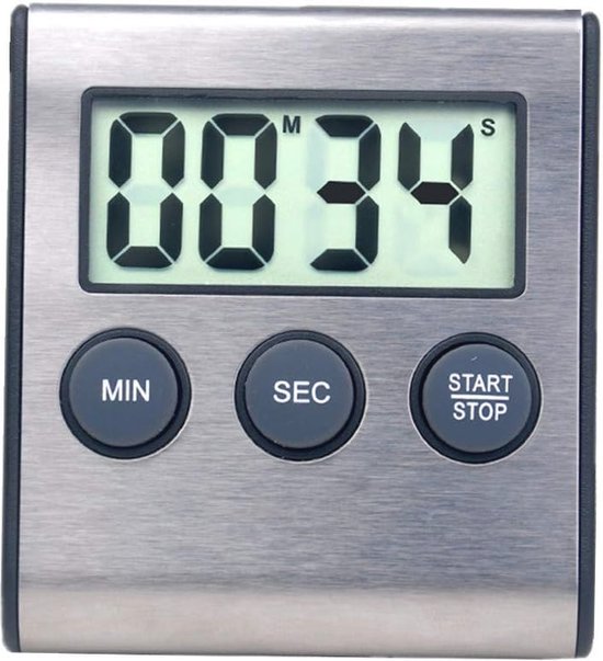 Digitale Keuken Timer en Stopwatch | 24-Uurs Countdown Timer voor Koken en Studie | bol