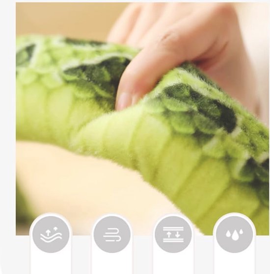 Reusachtige Pluche Slang Python 190 Cm - Zacht Gevuld Dier Speelgoed En ...