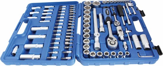Doppenset - 1/4 en 1/2 duims - Gereedschap set - Ratel set - 94 dlg ...