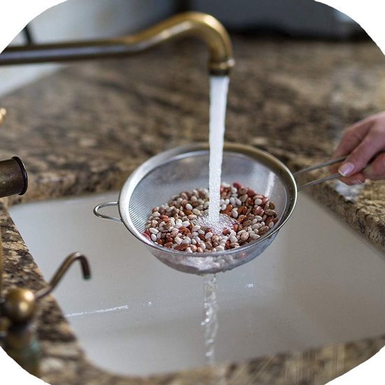 rijst zeef 3 Stuks Zeefset, RVS Voedsel Fijne Zeefjes Mesh Strainers ...