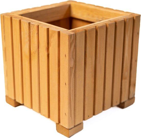 Verticale Bloembak Danee 25 cm - Licht Bruin | bol