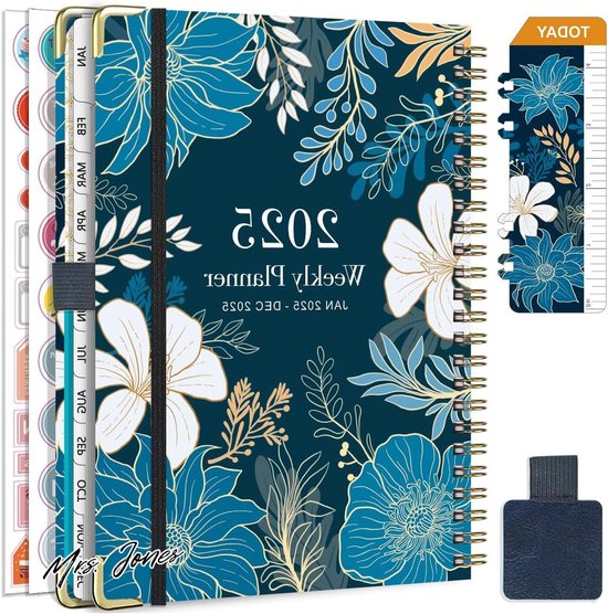 Mrs. Jones Weekplanner 2025 spiraalbinding A5 januari tot december 2025 ...