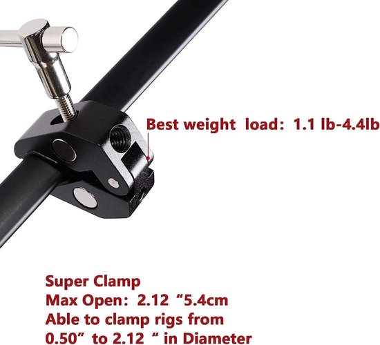 Super Camera Clamp with 1-4 and 3-8 Thread Camera Clamp Holder Crab ...