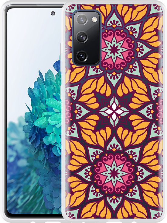 Cazy Hoesje geschikt voor Samsung Galaxy S20 FE - Sterbloem Mandala | bol