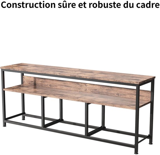 Goodivery - Tv-meubel - Lades - LED-verlichting - Hout - Open plank ...