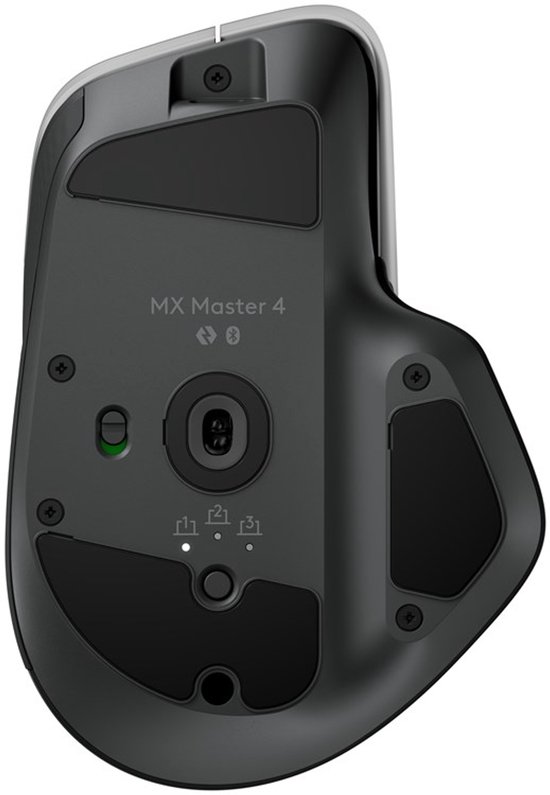 Logitech MX Master 4 - Draadloze muis - Graphite - Haptische feedback ...