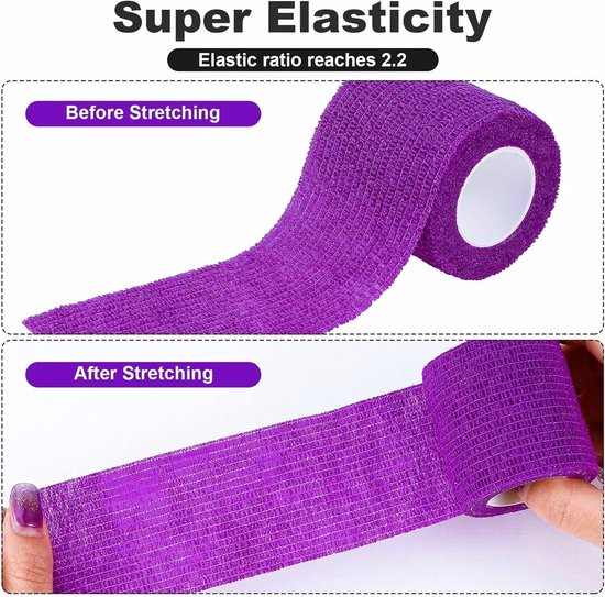 15 Rolls Adhesive Bandage Wrap 5cm Cohesive Bandage Car Sticker Wrap ...