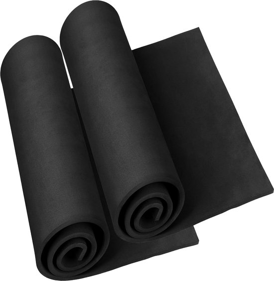 2 Stuks EVA Foam Plaat op Rol, 5mm Dik Zwart Schuim voor Cosplay en ...