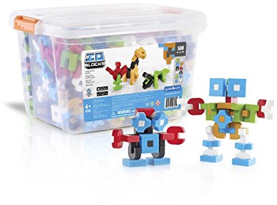 Guidecraft bouwblokken IO Blocks - 500 stuks educatief speelgoed. | Games | bol