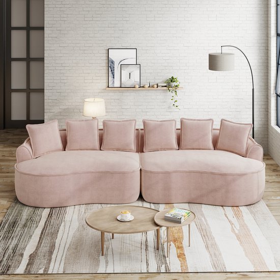 HAUSS SPOLE Hoekbank - Modulaire 4-Zits Bank - Chaise Longue Met Diepe ...