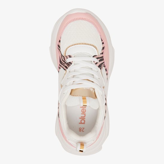 Blue Box meisjes sneaker roze met zebraprint - Maat 36 - Uitneembare ...