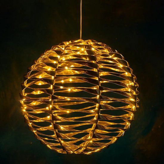 Lomera Verlichte Bal Goud - LED Kerstbal - Warm Witte Verlichting ...