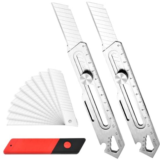 Professionele Cuttermessen Set van 2 - Perfect voor Precisie Snijden | bol
