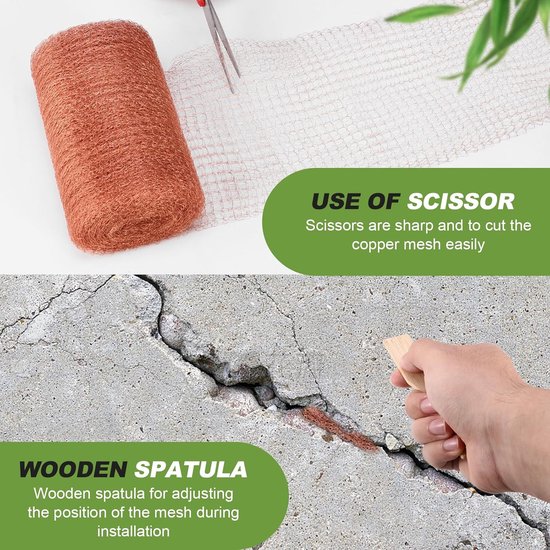 Copper Mesh voor Ongediertebestrijding - Mice, Snails, Rodents Control ...