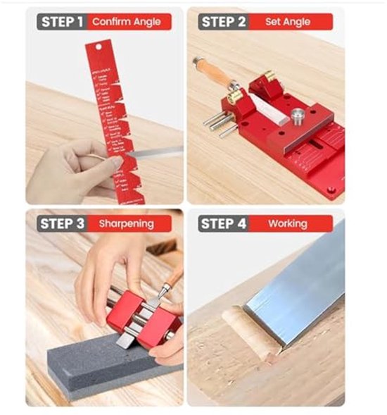 Chisel Grinding Kit, Honey Guide for Chisels and Planes, Aluminum Alloy ...