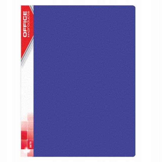 Map met 10 Insteekhoezen A4 PP Blauw - Office Products | bol