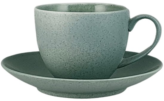 Bogucice Granite Mint Blue Kop en Schotel 300ml - Alumina | bol