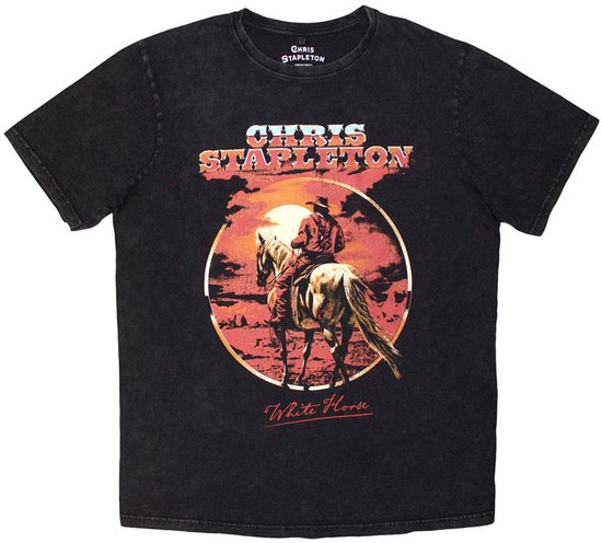 Chris Stapleton - White Horse Heren Tshirt - S - Zwart | bol