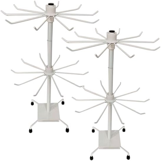 Rotating Jewelry Display Rack - Adjustable Metal Jewelry Stand with ...