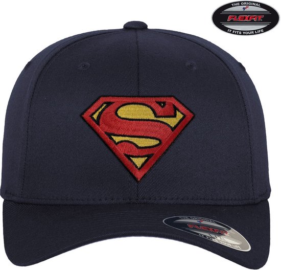 Superman Flexfit Cap Navy-S/M | bol