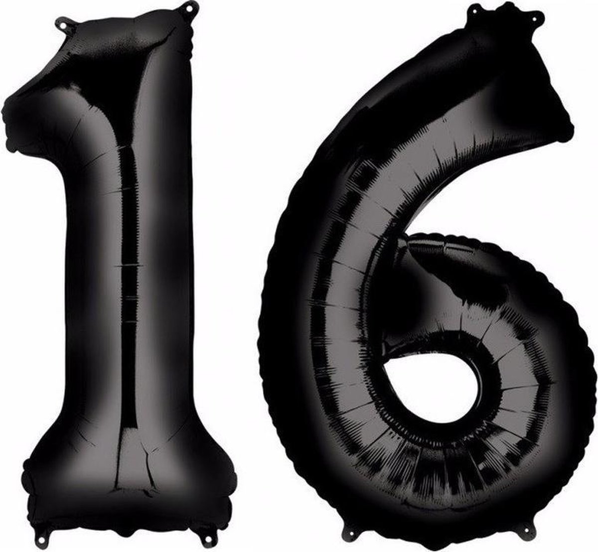 Sweet 16 ballons aluminium noir 88 cm âge / nombre 16 ans - Objets d ...