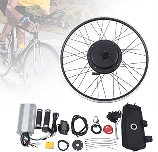 Elektrische Fiets Kit 26 Inch met LCD Scherm - 1500W E-bike Ombouwset ...