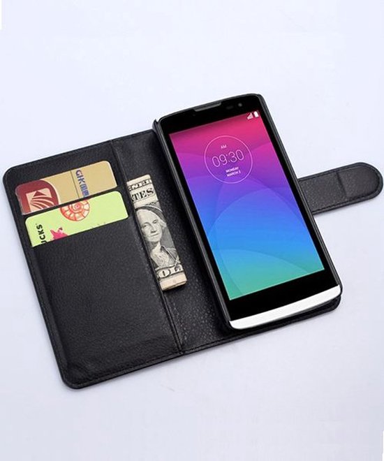 LG Leon Litchi Stand Case Zwart | bol.com