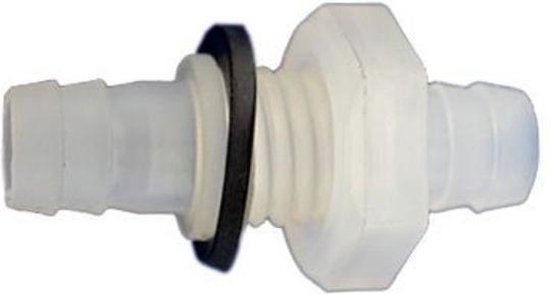 Aquaforte Slangtule PE Doorvoer, 10mm tule x M14 x 10mm tule | bol