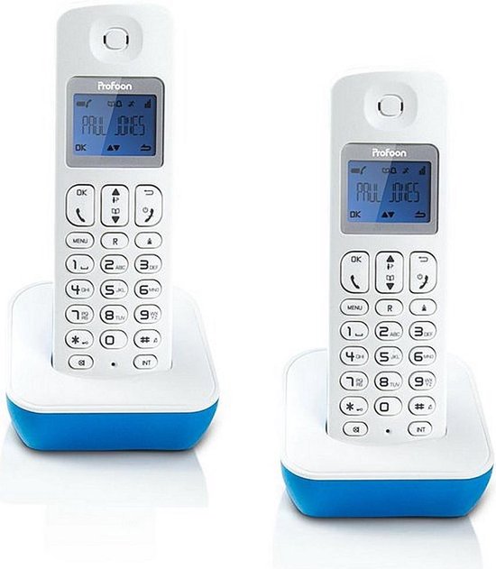Profoon PDX-920BW - DECT Telefoon - 2 handsets - Verlicht display - 50 ...