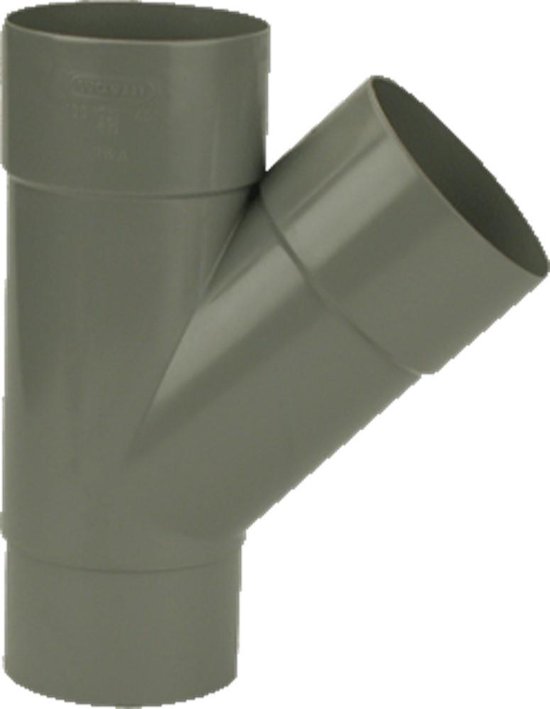 Wavin HWA fitt -buis T-stuk, PVC, grijs, 70mm, | bol