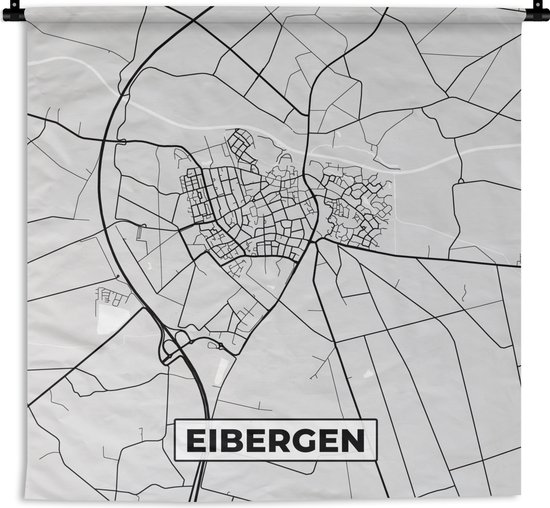 Wandkleed - Wanddoek - Plattegrond - Eibergen - Kaart - Stadskaart ...