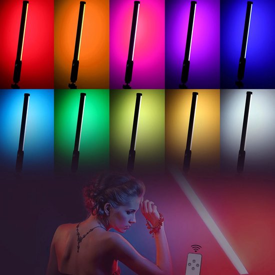 Handheld Rgb Kleurrijke Stick Light 3000K-6000K Fotografie Verlichting ...