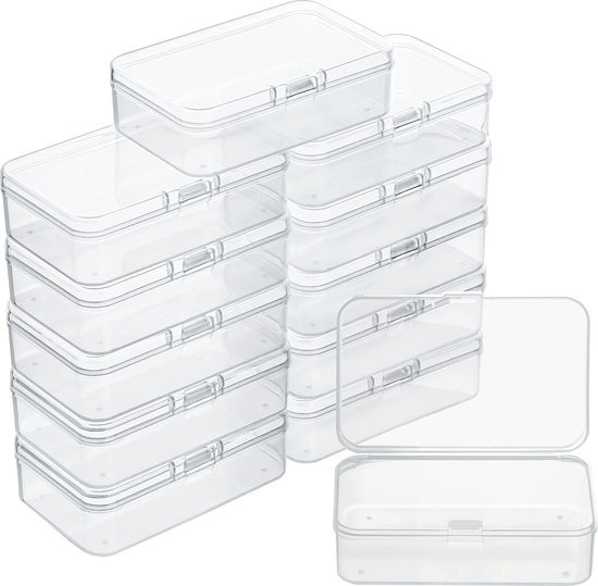 Belle Vous (12 Pak) Kleine Doorzichtige Plastic Container Doosjes met ...