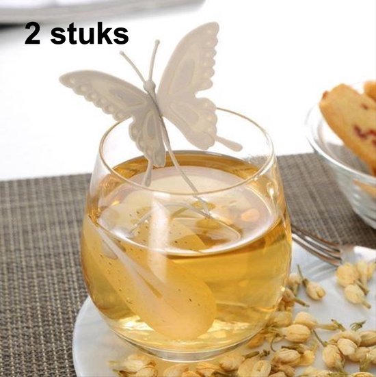 CHPN - Theezakje - Thee filter - Zakje voor losse thee - Vlinder - Thee ...