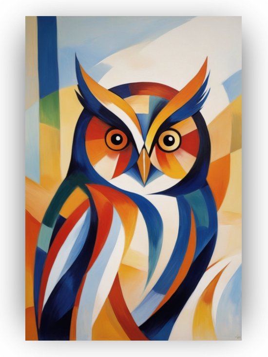 Uil Franz Marc poster - Uil poster - Wanddecoratie Franz Marc - Retro ...