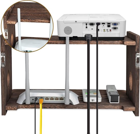 Wandhouder, projector, rek, tv-standaard, wifi, router, opbergdoos ...