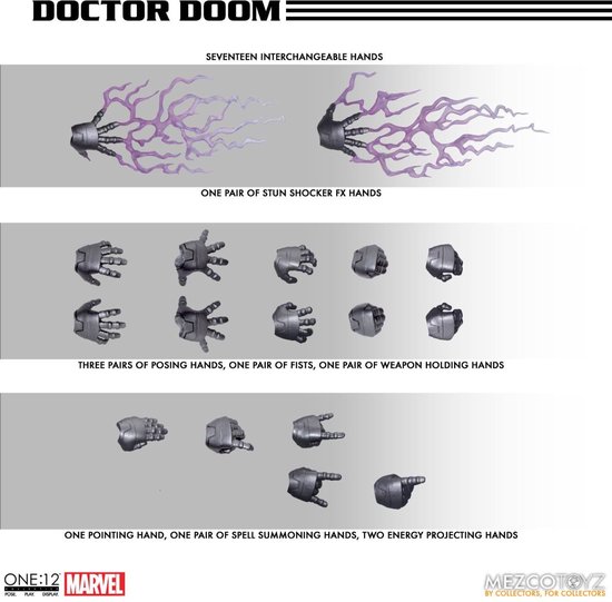 Mezco Toys Doctor Doom Action Figure - Mezco Toys - Marvel Action ...