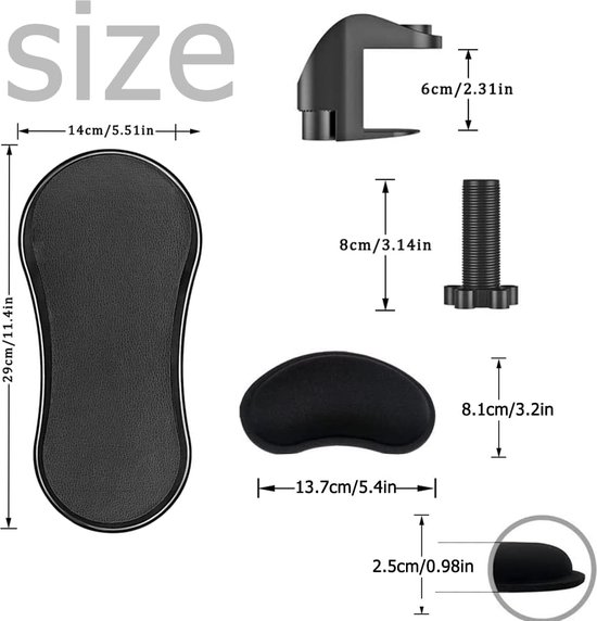 Computer Armsteun voor Desk Extender,Ergonomische Armsteun ...