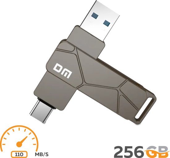 USB Stick - Dual Port - USB Stick 256 GB - USB 3.2 - USB-C - 110 MB/s ...