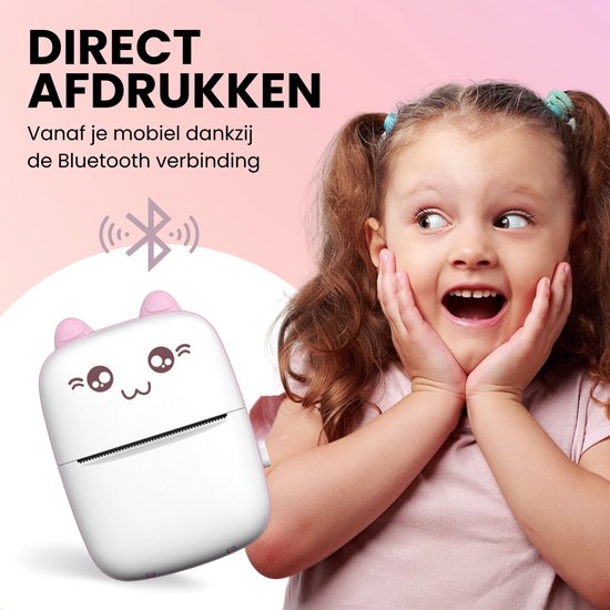 Pocket Printer Complete Roze - Fotoprinter voor Smartphone - Pocket ...