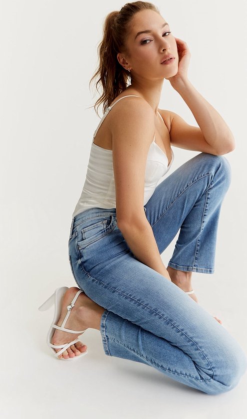 COJ - Hannah - Dames Regular-fit Jeans - Light Blue | bol