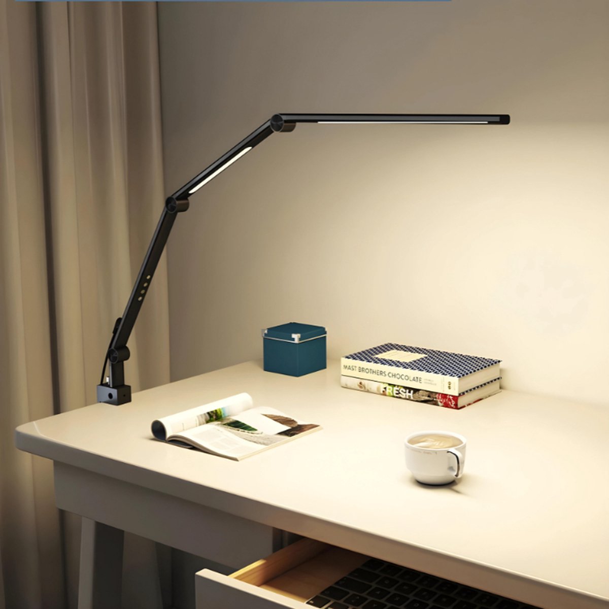 GoudenGracht Bureaulamp - Bureaulamp Led - Dimbaar - Timer - Met Klem ...