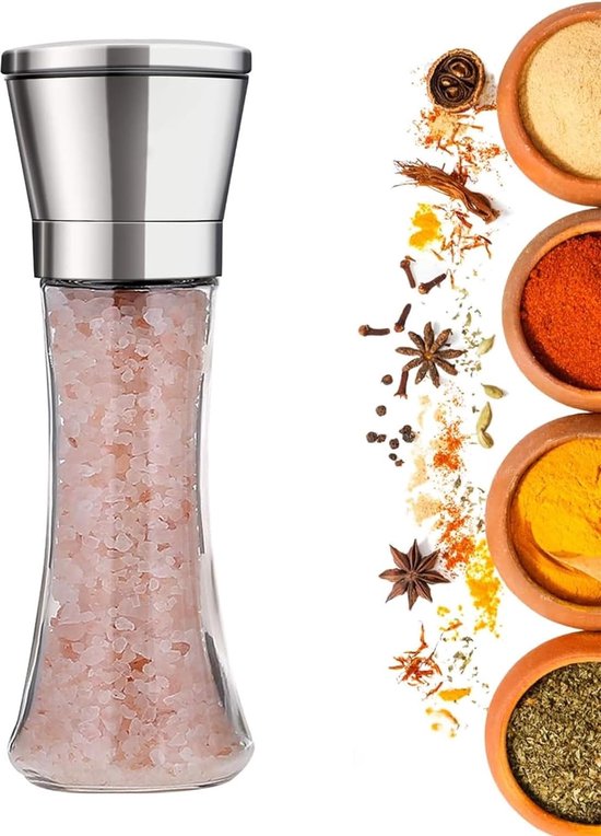 1 stuks pepermolen (hoge stijl) zoutvaatje zout en peper strooier ...