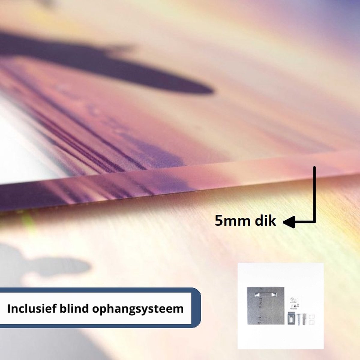 Skyline abstract schilderij - Skyline schilderij - Glasschilderijen vintage -... | bol