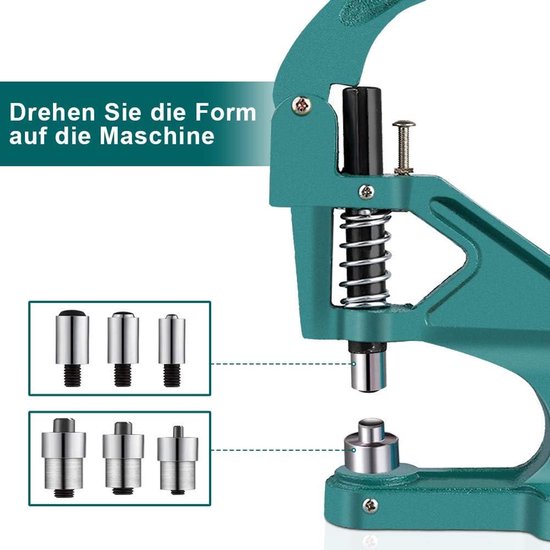 JGS Premium - Grommet Machine met 900 Oogjes - Heavy Duty Handpers voor ...